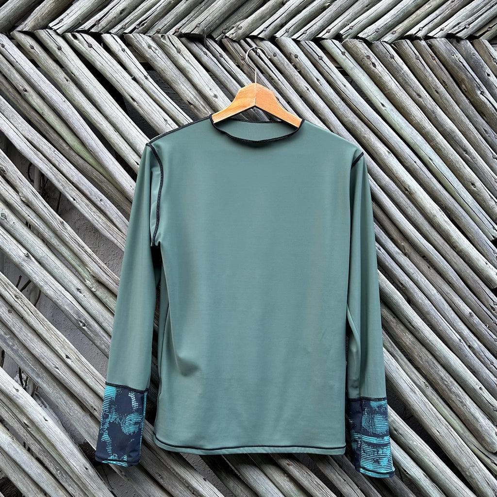 Surf Sense |Aloe Green Mens Rash Vest – Surf Sense SA