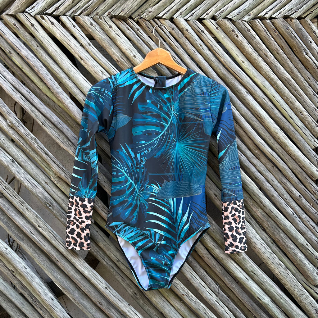 Surf Sense | Indigo Moon Leopard Trim Swimsuit – Surf Sense SA