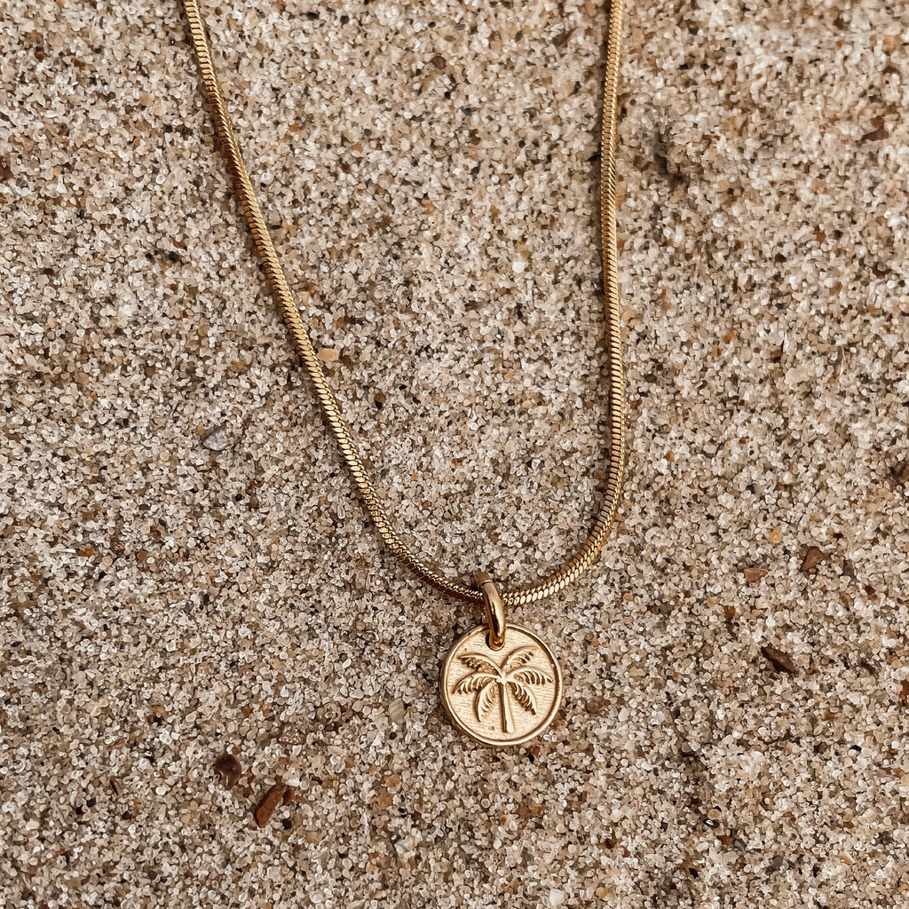 Mini Palm Coin Necklace – Surf Sense SA